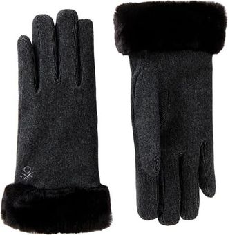 Benetton 6g6ldg009 Gants et poignées, Noir, L Femmes