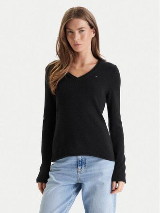 Tommy Hilfiger Pullover WW0WW43505 Schwarz Regular Fit