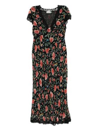 Rixo robe Clarice &agrave; coupe mi-longue - Noir