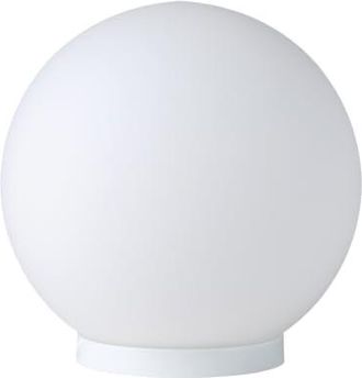 Eglo Lampe de chevet Rondo, lampe de table à poser, luminaire de salon en forme de boule, verre opale mat blanc, douille E27, avec interrupteur