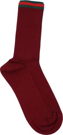 Gucci Chaussettes Et Socquettes Pour Femme Coton Rouge/Bourgogne