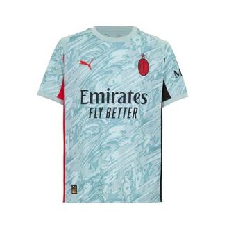 A.C. Milan Maglia Gara Gardien de But Home, Saison 2025/2026, T-Shirt de Football, Produit Officiel, Gris, M Mixte