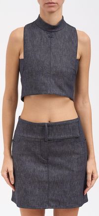 Courr&egrave;ges Top COURR&Egrave;GES Damen Farbe Grau