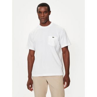 Lacoste T-Shirt TH2827 Wei&szlig; Regular Fit
