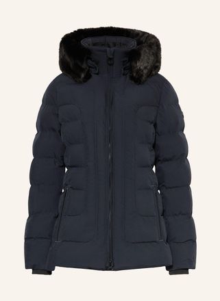 Wellensteyn Wellensteyn Steppjacke Belvitesse Medium Mit Dupont Sorona-Isolierung Und Abnehmbarem Kunstpelz blau