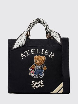 Secret Pon Pon Handtasche Damen Farbe Schwarz
