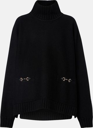 Gucci Rollkragenpullover Horsebit aus Wolle und Kaschmir