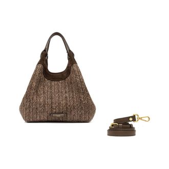 Gianni Chiarini Sac en paille tress&eacute;e marron