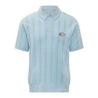 KidSuper Studios Homme, Tops, Bleu, Taille: XL Painters Logo Polo