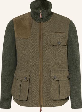 Habsburg Habsburg Fieldjacket Hirschenau Im Materialmix gruen