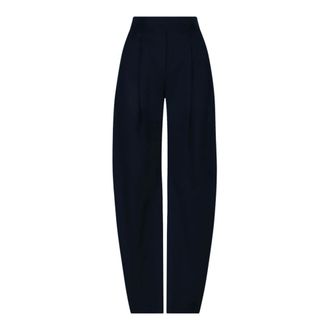 The Attico Femme, Pantalons, Bleu, Taille: 34 FR Pleated Pantalons