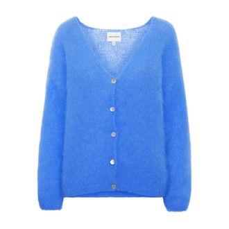 Americandreams Americandreams, Femme, Pulls, Bleu, Taille: 40 FR Cardigan Bleu Ciel en Mohair