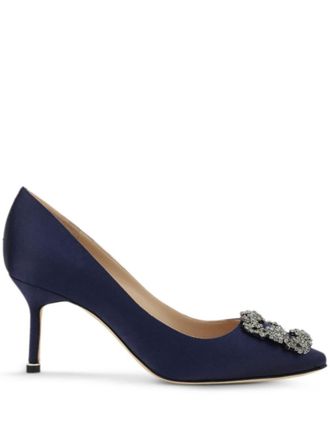Manolo Blahnik escarpins Hangisi 70 - Bleu