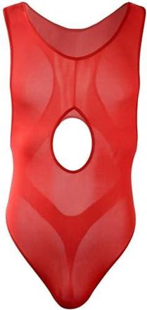 Generic String Homme sous Vetement Homme Sexy &Eacute;rotique Jockstrap Combinaison Style Illustration Japonaise Transparente Et Stretch Lingerie Masculine pour Coup