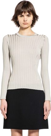 Versace Ribbed-Knit Cotton Viscose Sweater