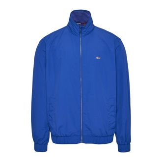 Tommy Jeans Essentielle Blaue Recycelte Nylonjacke - - Jackets - Herren - Blau - 2XL