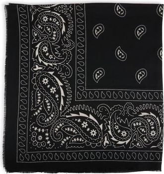 Saison 1865 Echarpe &agrave; motifs &agrave; bords effiloch&eacute;s