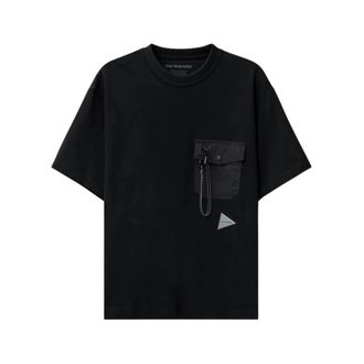 And Wander Abenteuer T-Shirt mit Karabiner-Tasche - - Tops - Herren - Schwarzk - M