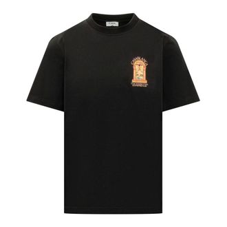 Casablanca Homme, Tops, Noir, Taille: 2XL Hermons Mirage TSH
