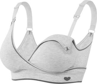 Generic Soutien-gorge de grossesse pour femme - Sous-v&ecirc;tements avant et apr&egrave;s lallaitement - Sans coutures en acier, gris, 68