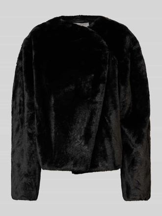 Jake*s Webpelzjacke mit asymmetrischem Verschluss