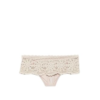 Frankies Bikinis Femme, Maillots de bain, Beige, Taille: 40 FR Shelly Crochet Bikini Bottom