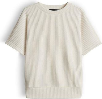 someday Sweatshirt Urosa Sweatshirt in Rippenstruktur aus Sweatware Lockere Passform, elastisch mit breitem Saum