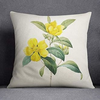 Bonamaison Le Jardin du Lin Kissenhüllen, Cotton, Mehrfarbig, 45x45