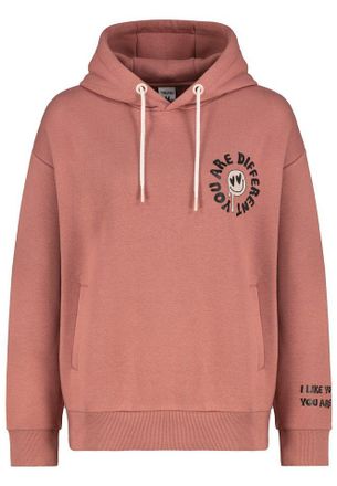 Sublevel Kapuzenpullover Kapuzensweatshirt Backprint Sweater, Kapuzensweatshirt mit seitl. Eingrifftaschen