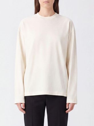 Jil Sander T-shirt &agrave; manches longues et coupe d&eacute;contract&eacute;e en coton avec &eacute;paules tombantes