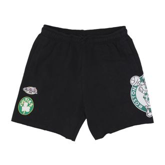 Mitchell & Ness NBA Vintage Logo Fleece Shorts - - Shorts - Herren - Schwarzk - S