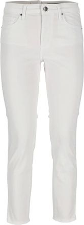 A|X Armani Exchange Femme, Jeans, Blanc, Taille: W28 Super Skinny Slit Capri Jeans