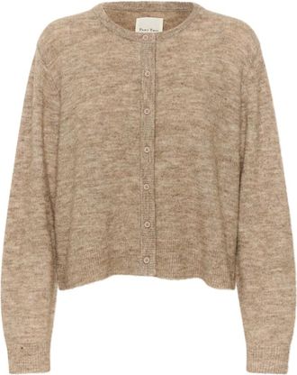 Part Two Femme, Pulls, Beige, Taille: 44 FR Gilet Tricot Mink Melange