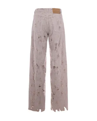 Haikure Womens Oversize Jeans Bethany Grey Cotton