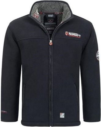 Geographical Norway Fleecejacke Herren Outdoor Jacke brubolt schwarz (1-St) Mit Stehkragen