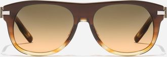Dolce & Gabbana Metal Plaque Sunglasses - Frau Neuheiten Gradient Striped Brown Onesize