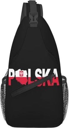 Generic Drapeau Polonais Pologne Polska Eagle Sac &Agrave; Bandouli&egrave;re D&eacute;contract&eacute; Pochette Epaule Pratique Sac &Agrave; Dos Bandouli&egrave;re Pour Shopping Randonn&eacute;e Sport