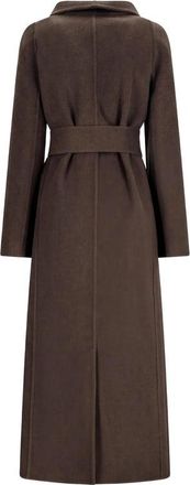 Khaite Wool Melange Coat - Brown