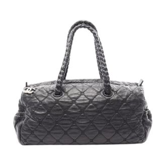 Chanel Pre-owned Matelasse Leder Boston Bag - - Pre-owned - Damen - Schwarzk - ONE SIZE