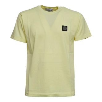 Stone Island Homme, Tops, Jaune, Taille: S T-shirt Coupe Slim