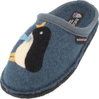 Haflinger Chaussons pour Femmes Flair Pingu 313106, Pointure:40 EU, La Couleur:Bleu