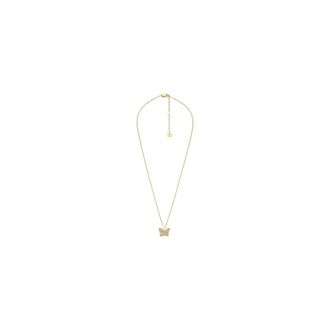 Fossil Femme, Accessoires, Jaune, Taille: ONE Size Collier Sutton Papillon Pav&eacute;