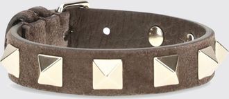 Valentino Garavani Bracelet Rockstud en cuir su&eacute;d&eacute; avec clous