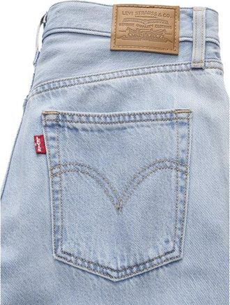 Levi's Jean Ribcage Wide Leg en coton m&eacute;lang&eacute;