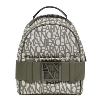 A|X Armani Exchange Femme, Sacs, Multicolore, Taille: ONE Size All-over Logo Backpack