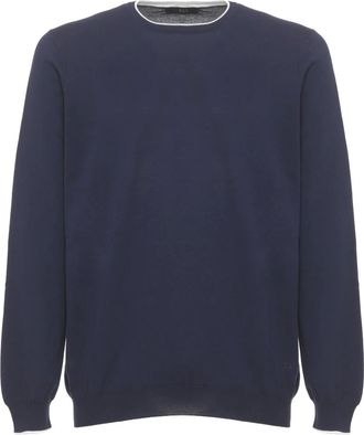 Fay Homme, Pulls, Bleu, Taille: 3XL Pull ras du cou