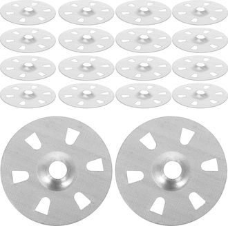 DOITOOL 200 St&uuml;ck Schaumstoff isolierunterlegscheiben mit Sechs L&ouml;chern Verzinkte Befestigungsscheiben f&uuml;r D&auml;mmplatten Einfache Montage Sichere Fixierung f&uuml;r 