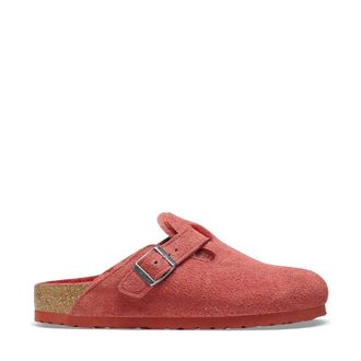 Birkenstock Femme, Chaussures, Rouge, Taille: 37 EU Sabots Boston en Shearling