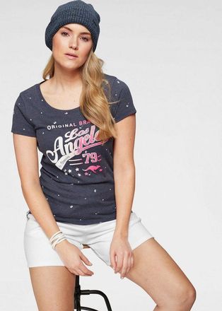 Kangaroos T-Shirt Kurzarm, figurbetonte Passform, aus 100% Baumwolle