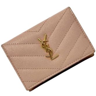 Saint Laurent Pre-owned Tri-fold Wallet - - Pre-owned - Damen - Rosa - ONE SIZE